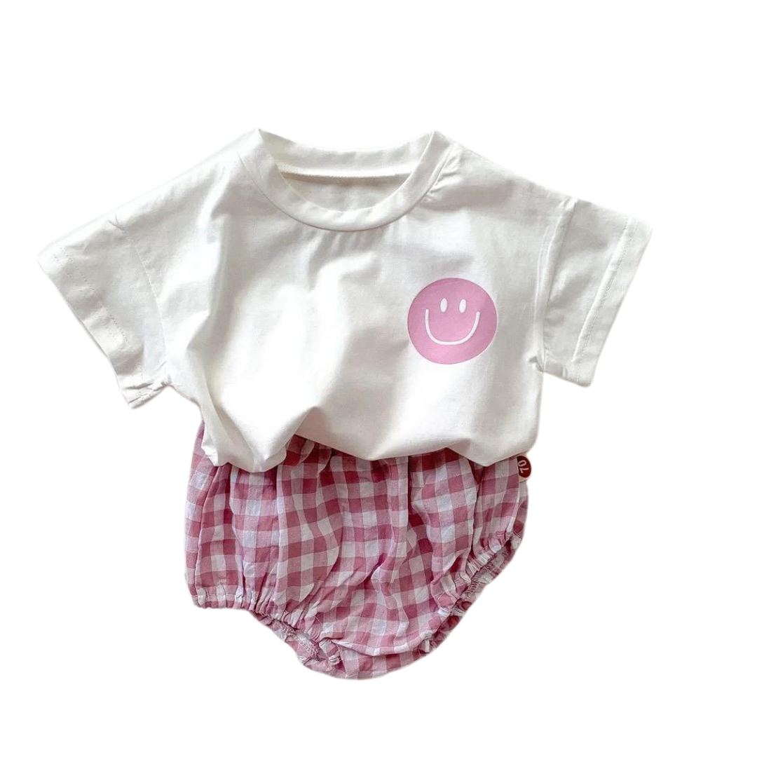 Pink smiley face set – My Store